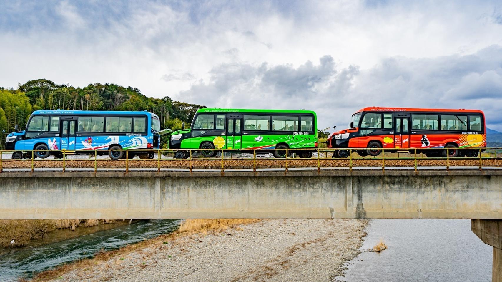 El microbús japonés que se transforma en tren en 15 segundos: hasta 21 ...