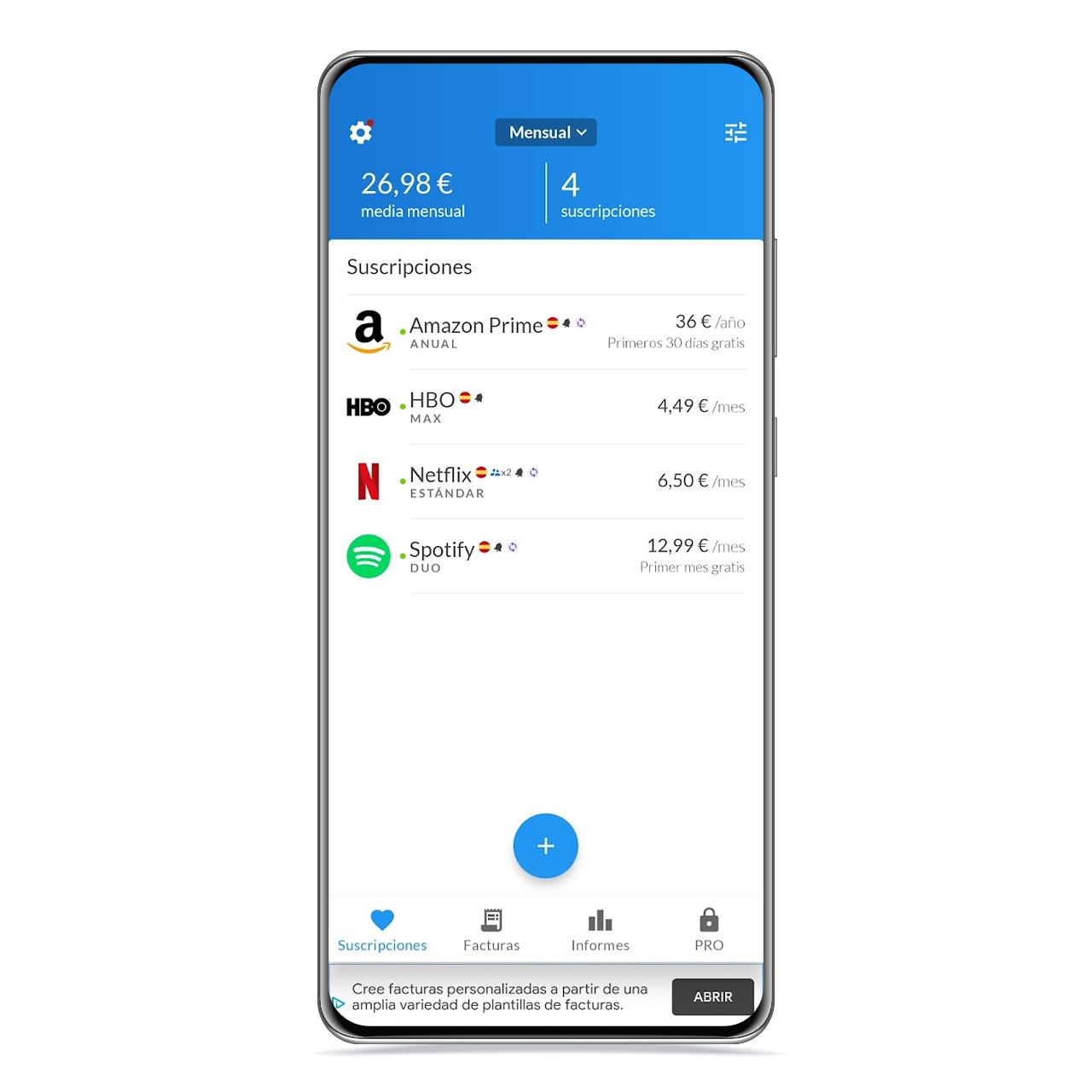 Gestiona todas tus suscripciones y vigila lo que gastas con SubX