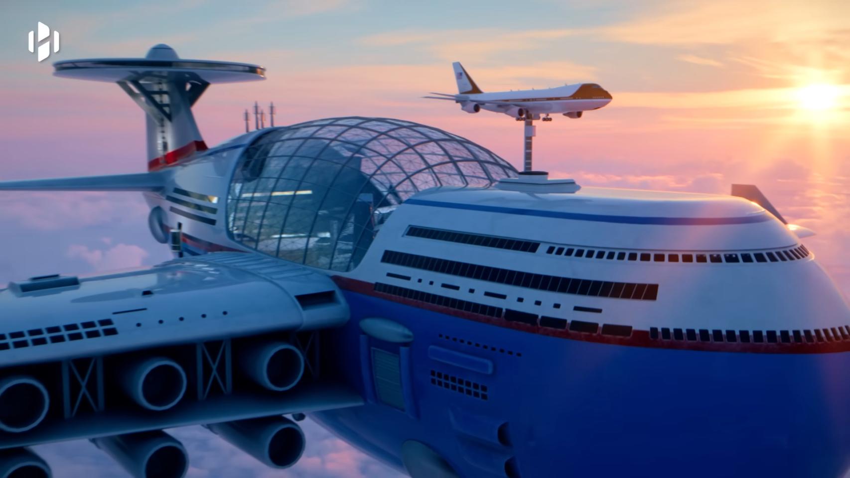 Sky Cruise, el gigantesco hotel volador para 5.000 personas con un ...