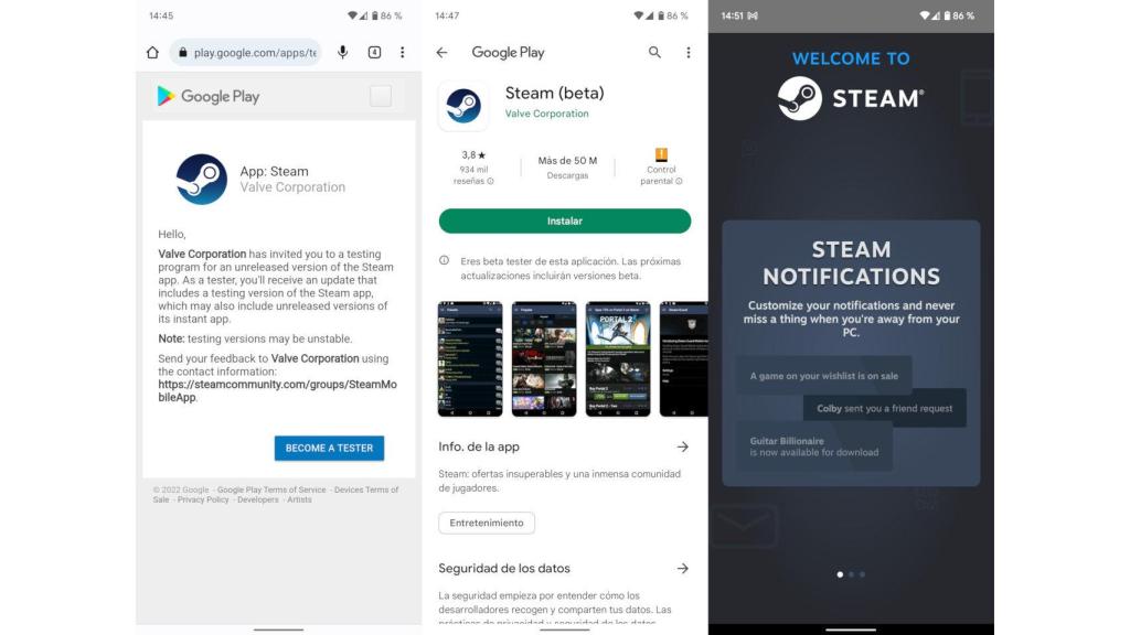 Así es la nueva app de Steam, con nuevo diseño y seguridad, y así ...