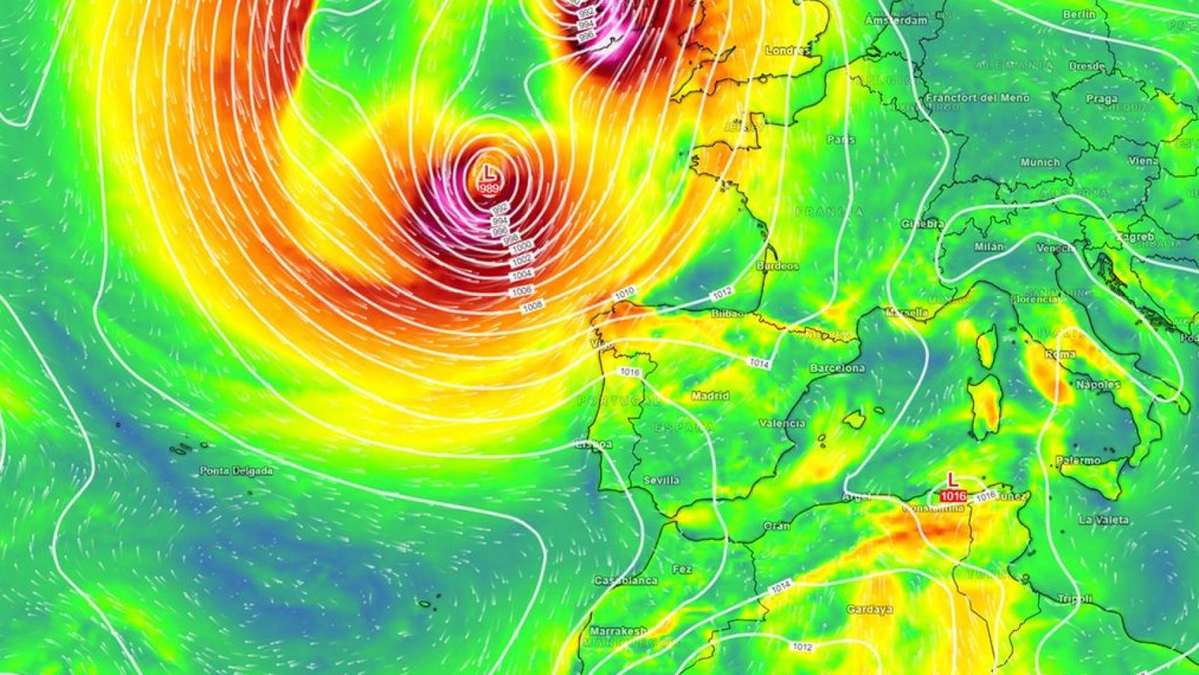 Llega la primera gran borrasca del otoño a España: fuertes lluvias y ...