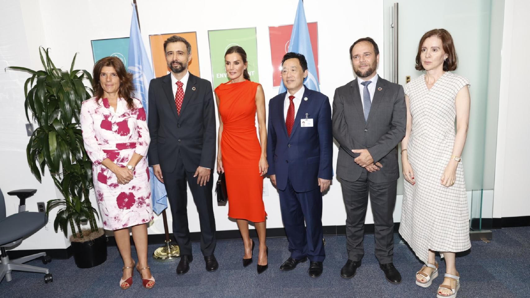 Letizia conquista Nueva York con un vestidazo de la colección de ...
