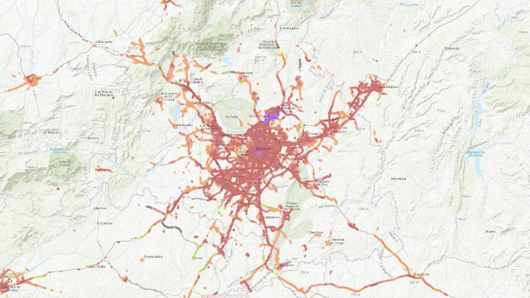 El Google Maps para ver de forma sencilla qué tal es la cobertura a ...