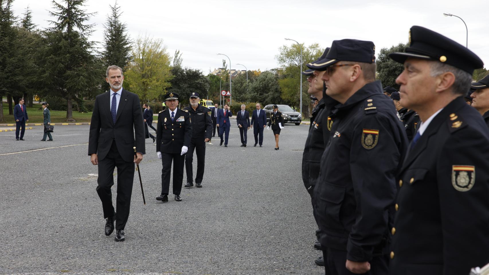 El inicio en Ávila de la Policía Nacional universitaria y “del futuro”, el orgullo del rey Felipe VI
