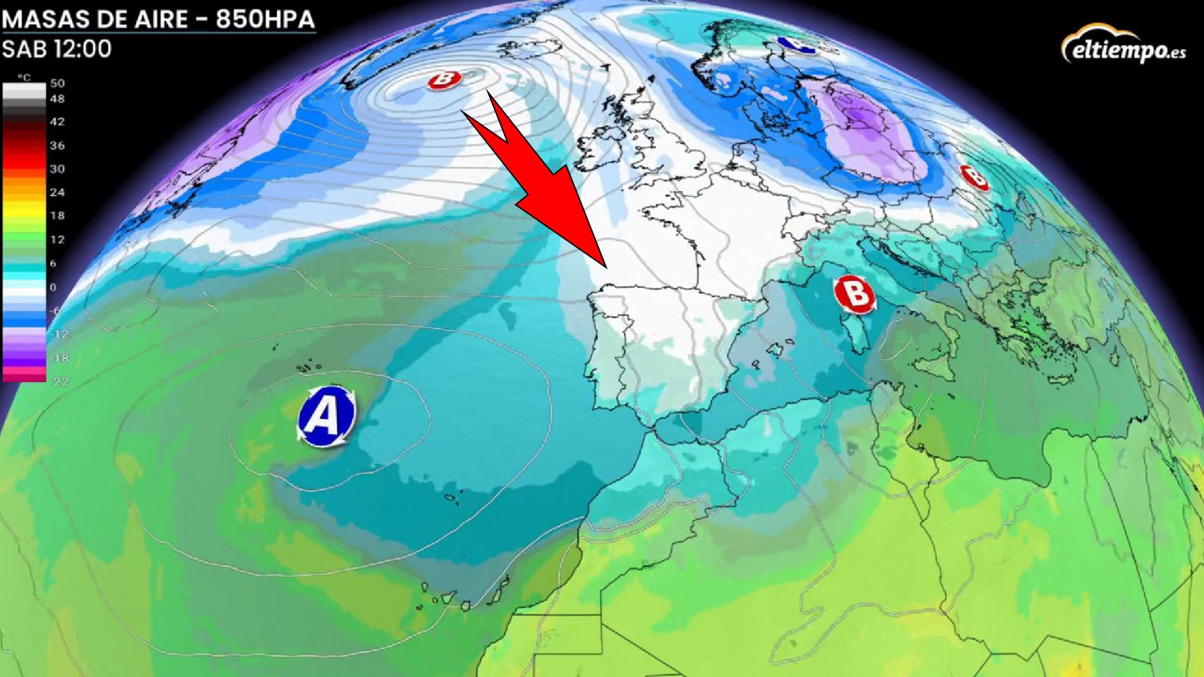 El frío polar ya está aquí: así barrerá España con temperaturas bajo ...