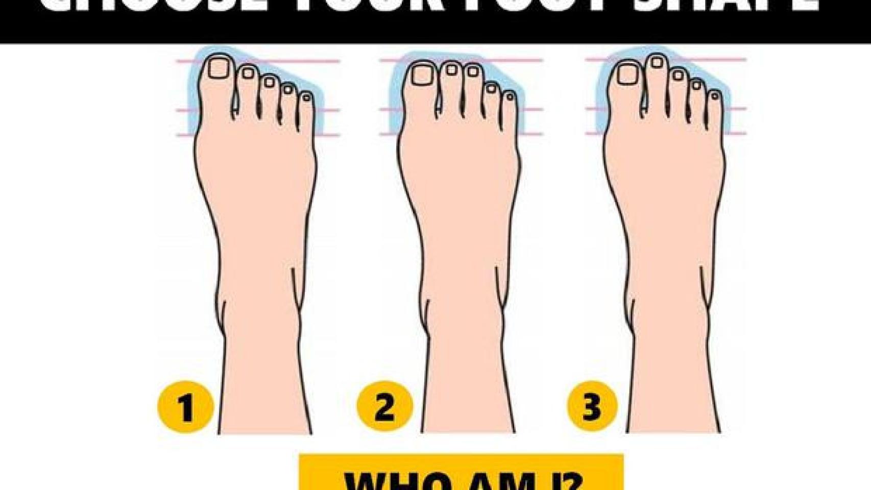 El test de personalidad donde la forma de tus pies reflejará cuáles son ...