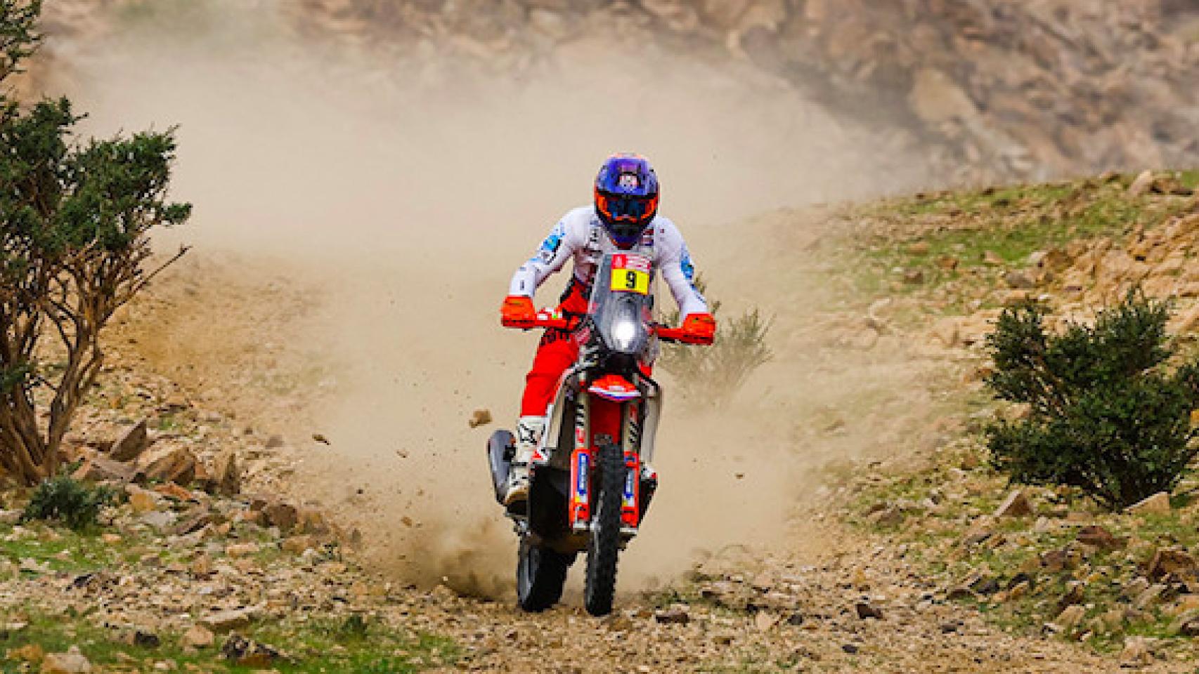 Mason Klein se lleva la segunda etapa del Dakar en motos en un día con ...