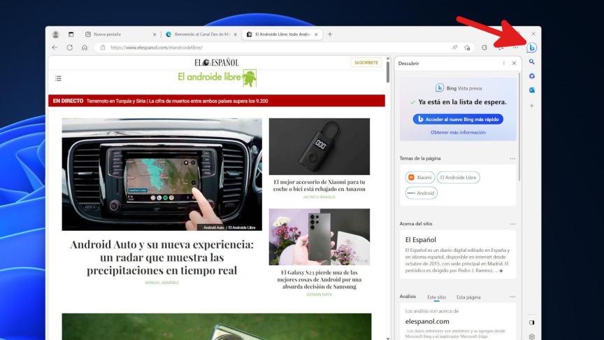 Cómo instalar el nuevo navegador Edge con ChatGPT integrado y probar el nuevo Bing con IA