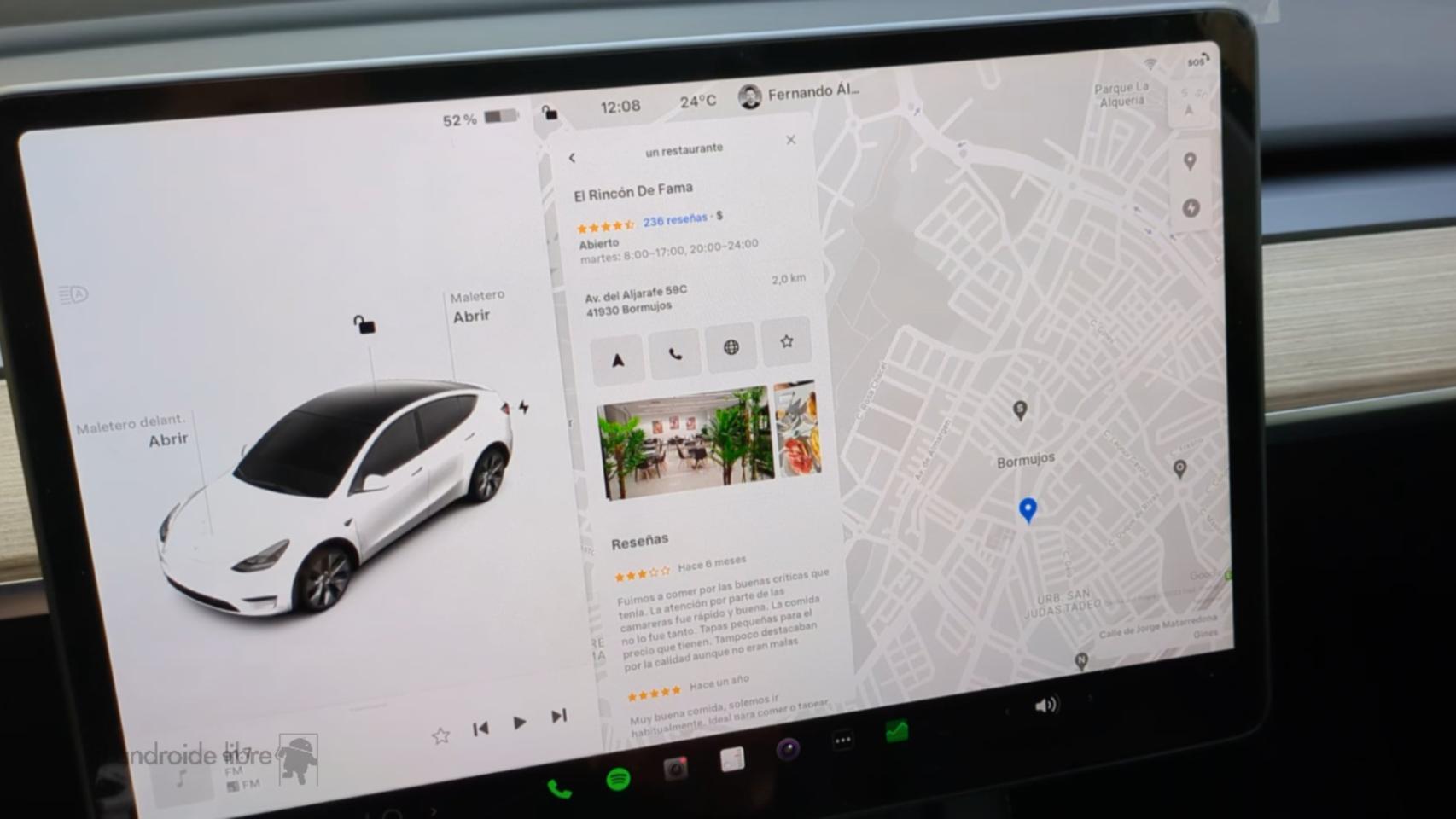 Google Maps se integra mejor dentro de Tesla con las nuevas fichas de ...