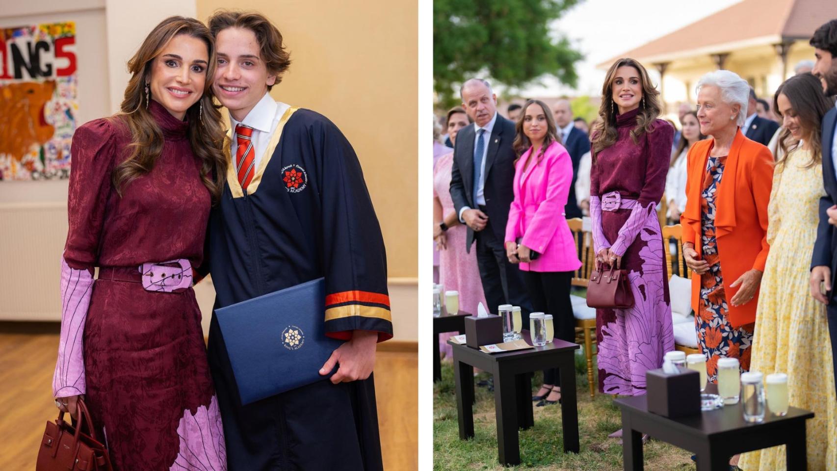 Rania de Jordania, emocionada y con un look colombiano en la graduación ...