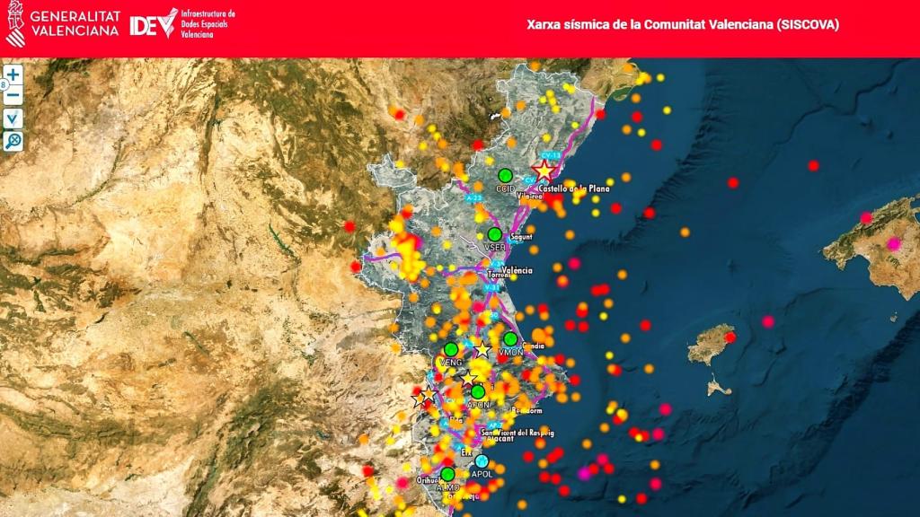 Valencia registra más de la mitad de los terremotos en la Comunidad en ...