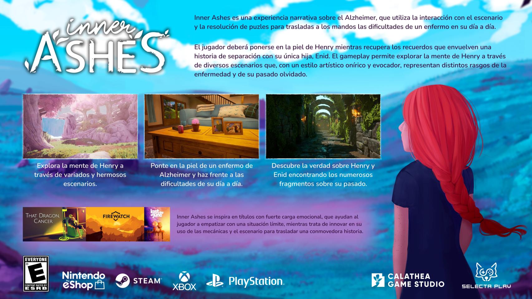 'Inner Ashes': el videojuego español que visibiliza el alzhéimer con su narrativa