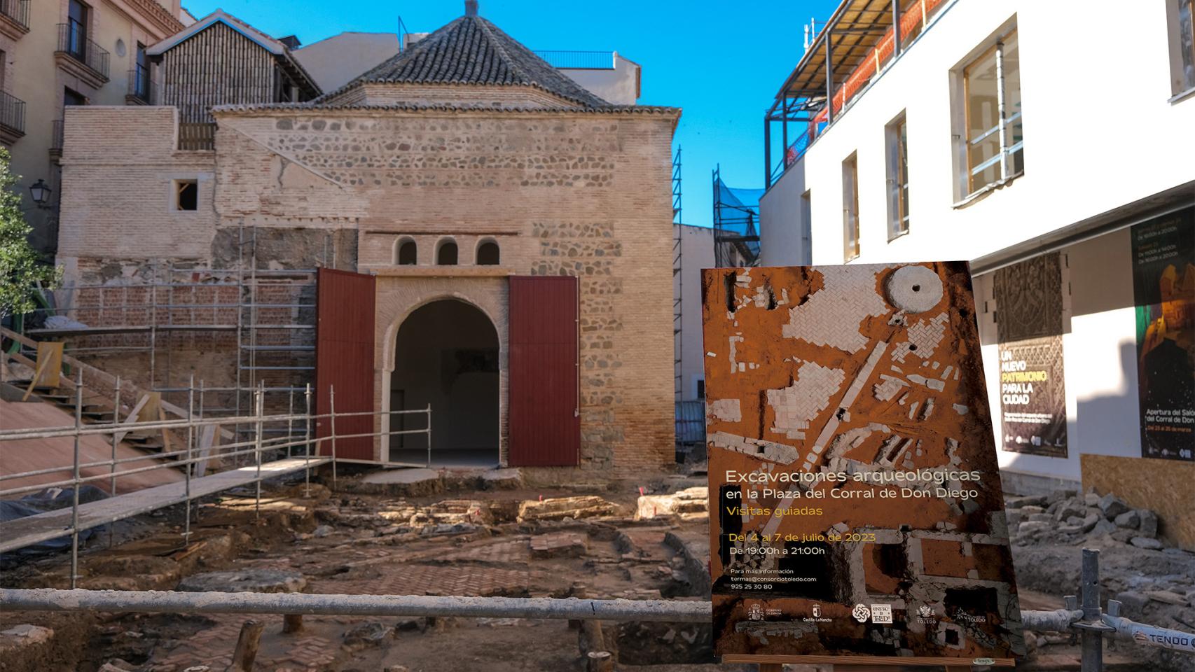 Arrancan las visitas guiadas a las excavaciones en la plaza del Corral ...