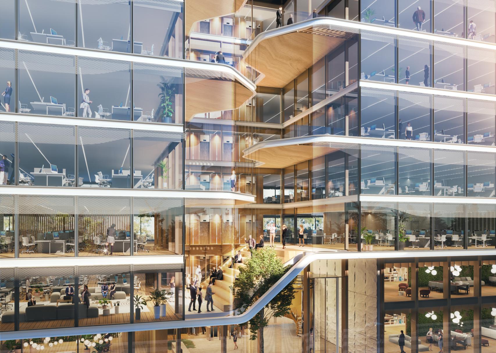 El espectacular edificio de oficinas de Merlin Properties en Málaga ya ...