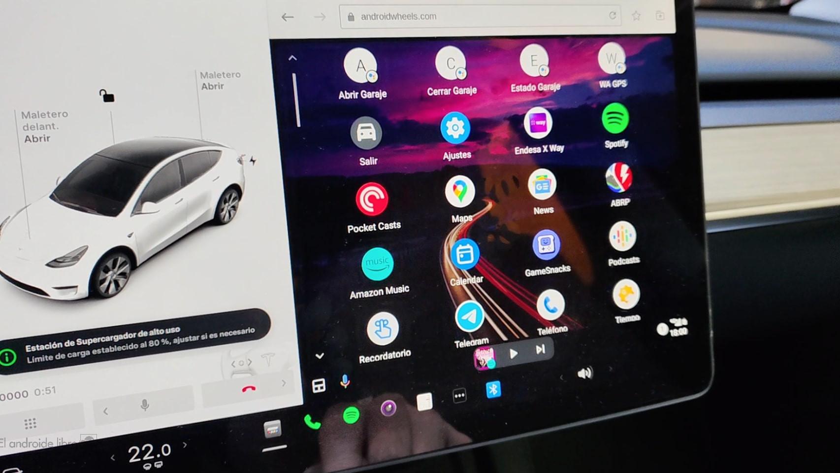 He probado Android Auto en un Tesla: así puedes usar Google Maps o Waze ...