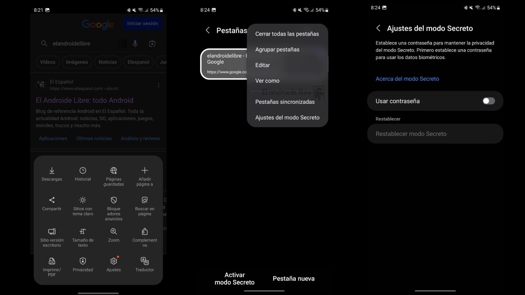 El Navegador de los móviles Samsung a fondo: diez funciones que tienes ...