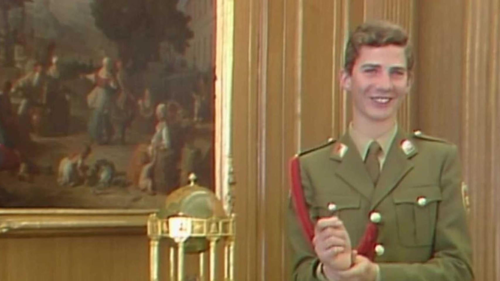 Las divertidas tomas falsas de un joven Felipe VI de 17 años al grabar ...