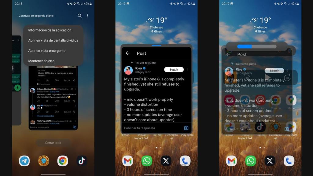 Así se pueden usar las ventanas transparentes en los teléfonos Samsung
