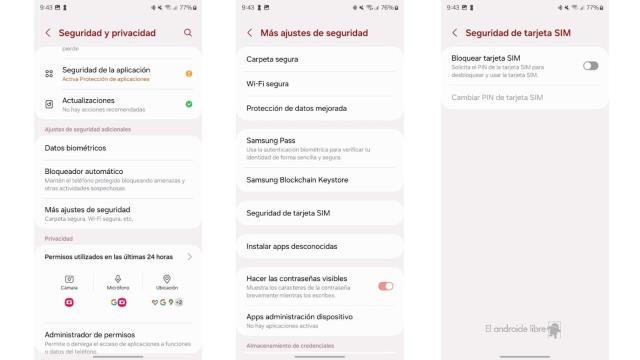 Cómo cambiar el PIN de la tarjeta SIM de tu operadora en móviles Samsung