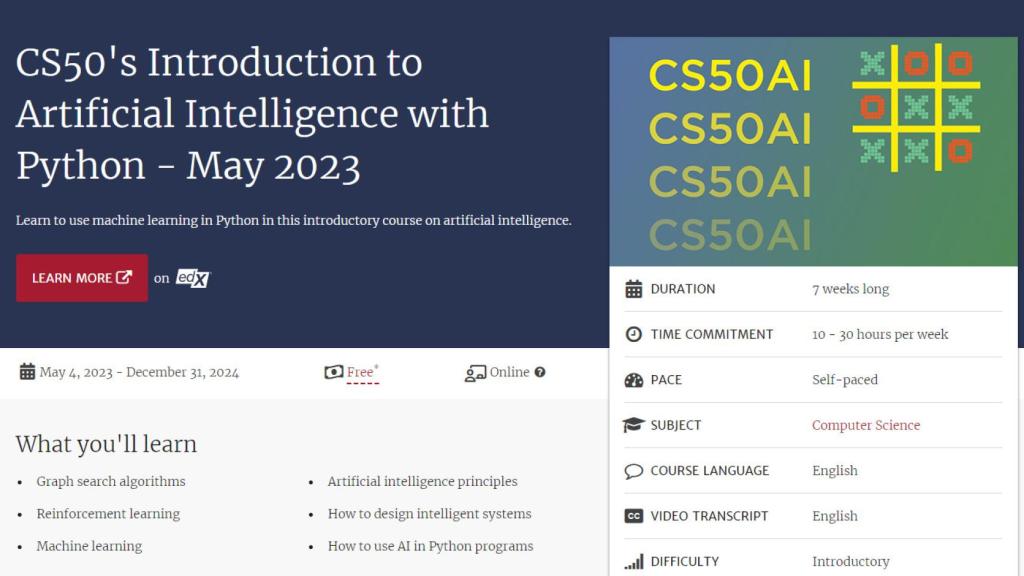 Aprendizaje de IA: estos son los cursos gratuitos de Harvard que ...
